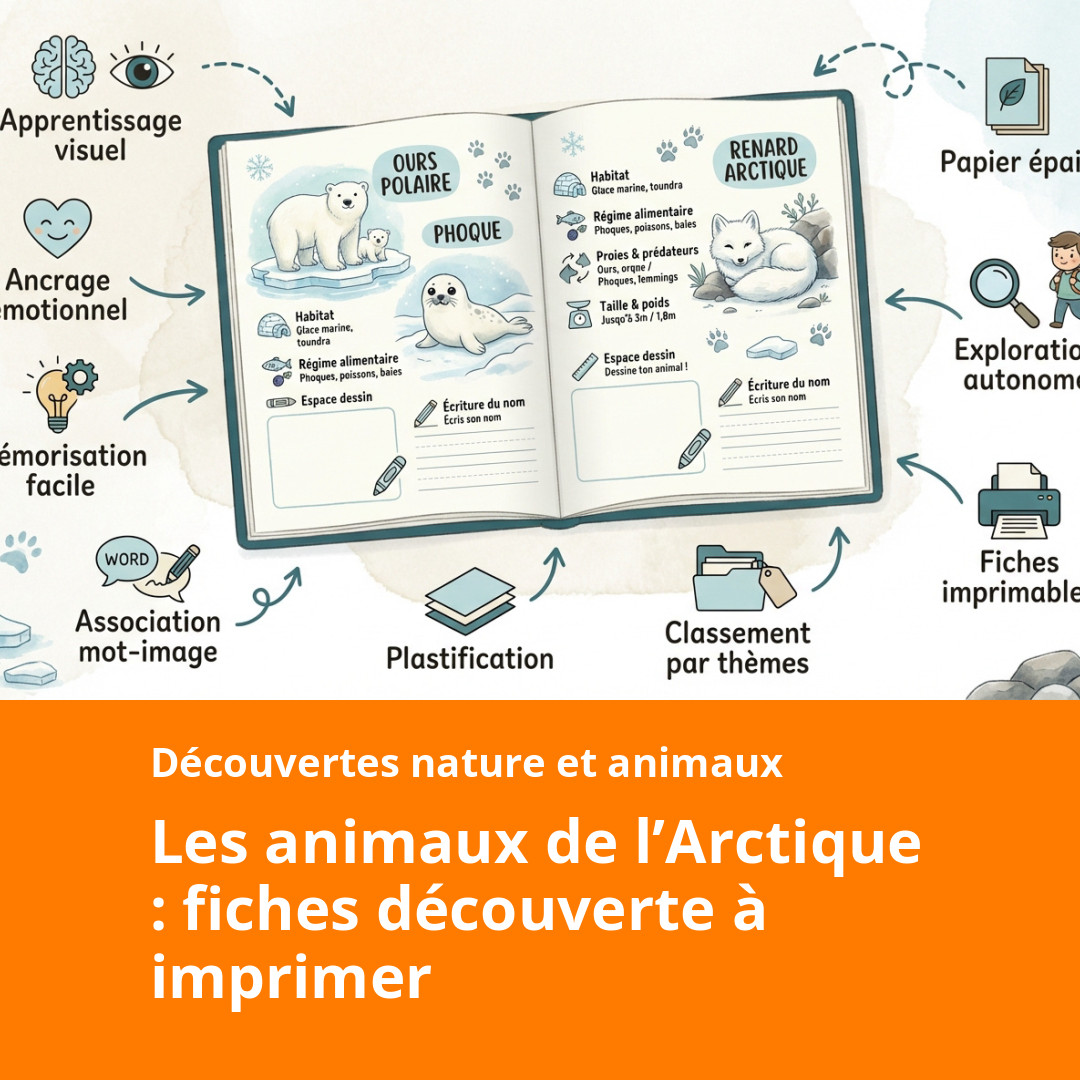 Les animaux de l'Arctique : fiches découverte à imprimer - Cahiers ...